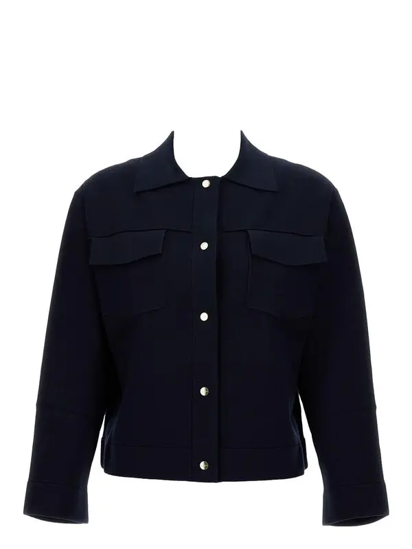 Max Mara Collared Cardigan - Blue