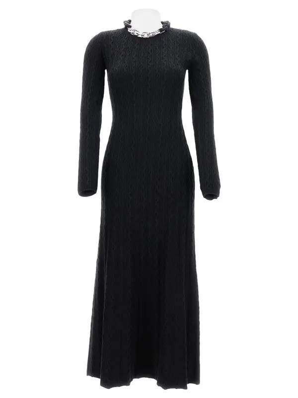Rabanne Long Sleeve Dress - Black