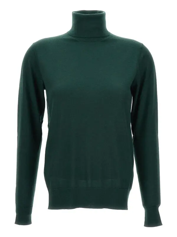 Ralph Lauren Cashmere Turtleneck Pullover - Green