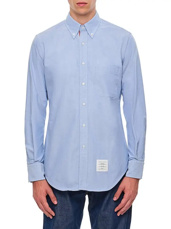 Thom Browne Cotton Shirt - Sky Blue