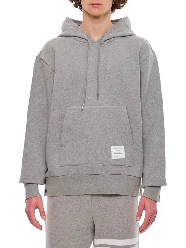 Thom Browne Hooded Sweatshirt - Grey