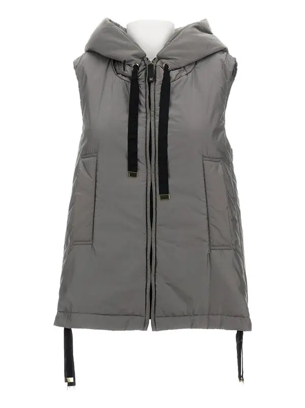 Max Mara Hooded Gilet - Grey