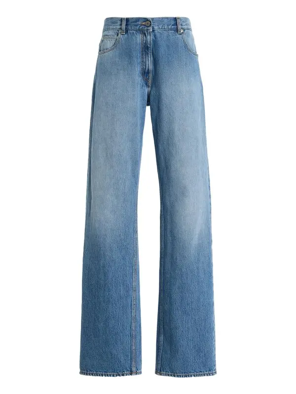 Calvin Klein Low-rise Straight-leg Jeans - Light Wash