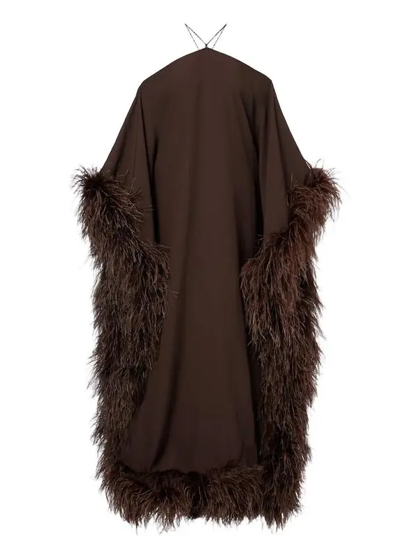 TALLER MARMO Sza Sza Extravaganza Crêpe Cady Kaftan - Brown