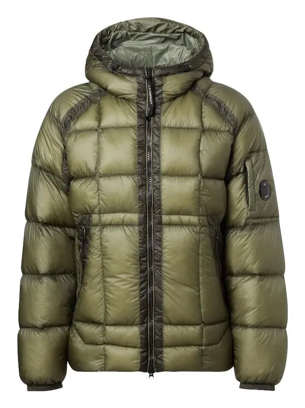 C.P. COMPANY Hooded Down Jacket - Green