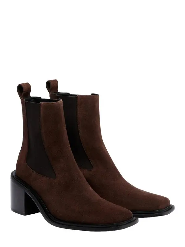 SOULIERS MARTINEZ Dallas 60 Suede Ankle Boots - Brown