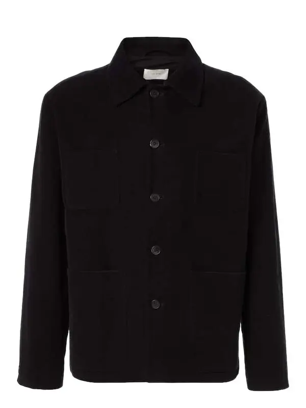 THE ROW Kian Cotton Jacket - Black
