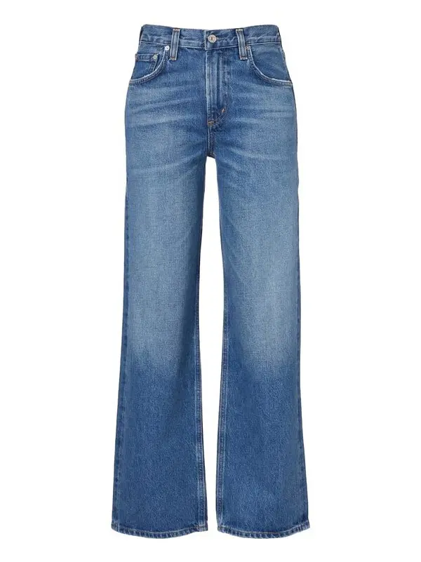 Citizens Of Humanity Lindz Low-rise Wide-leg Jeans - Blue