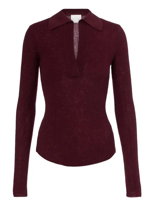 Citizens Of Humanity Simone Wool And Cashmere Sweater - Burgundy