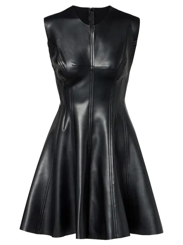 Norma Kamali Grace Mini Dress - Black