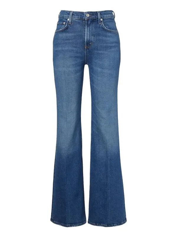 Citizens Of Humanity Kimberly 70s Mid-rise Flared Jeans - Blue