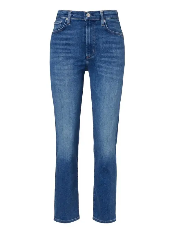 Citizens Of Humanity Caia Mid-rise Straight Jeans - Blue
