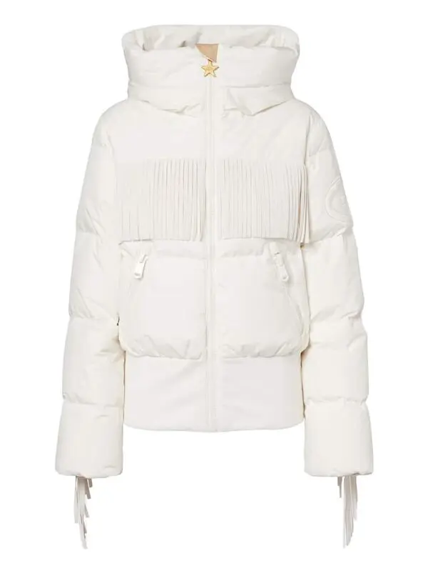 Goldbergh Marna Fringed Down Ski Jacket - White