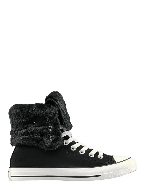 CONVERSE All Star Fold Over High Top Sneakers - Black