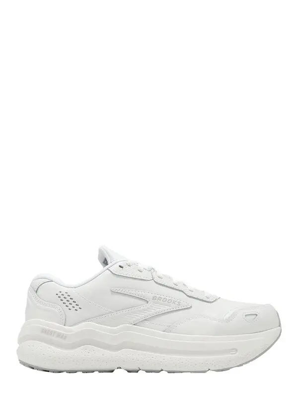 Brooks Ghost Max Leather 2e Wide Athletic Sneakers - White