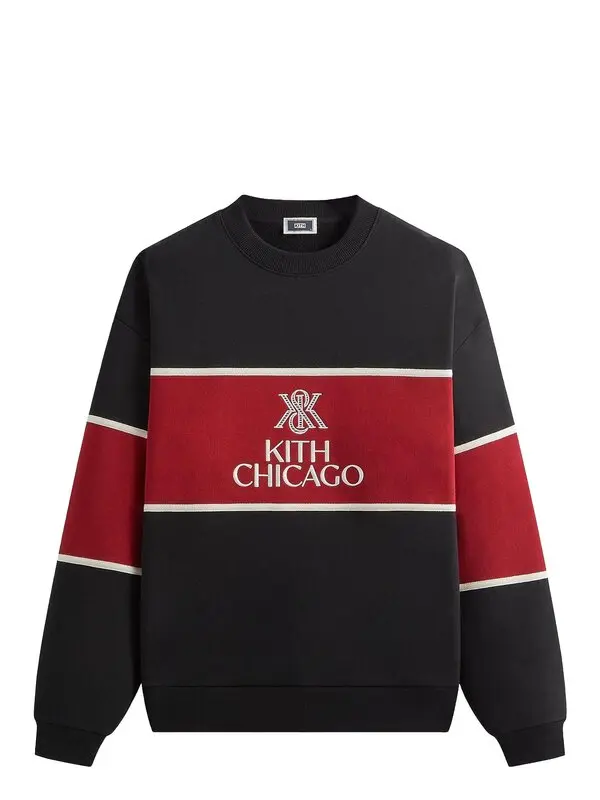 Kith Chicago Panelled Nelson Crewneck - Black