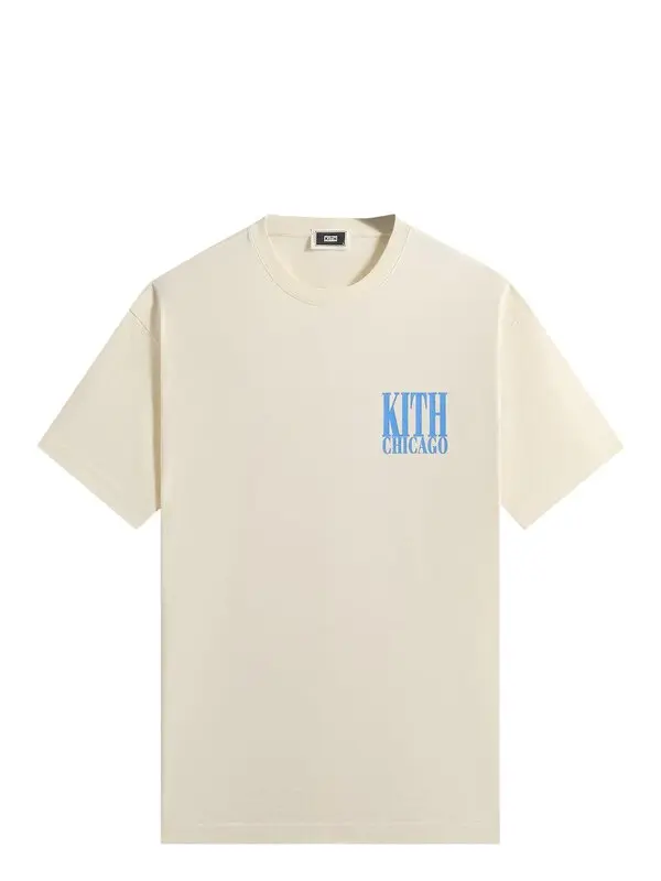 Kith Chicago Skyline Vintage T-shirt - Cream