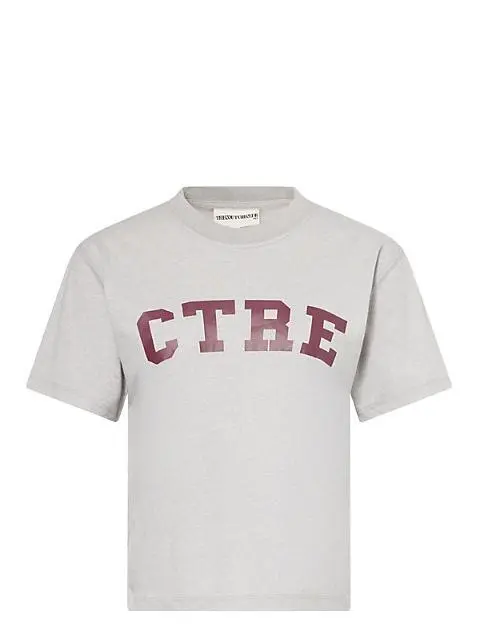 THE COUTURE CLUB Woven Relaxed Fit T-shirt - Grey