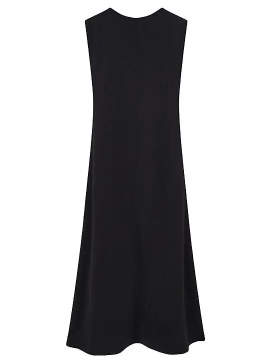 JOSEPH Neva Comfort Cady Maxi Dress - Black