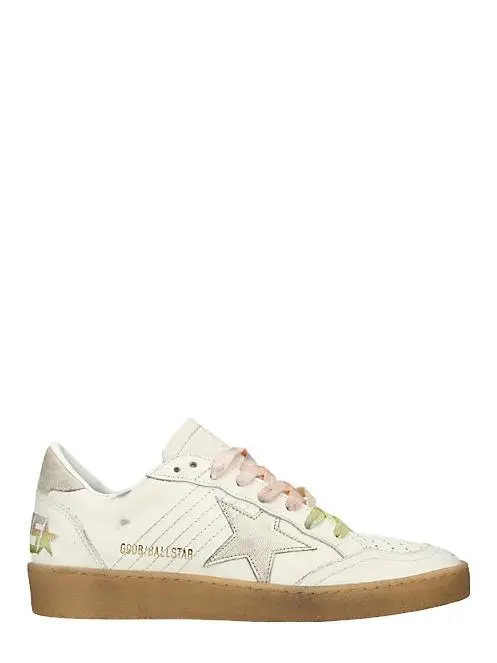 GOLDEN GOOSE Ball Star Leather Low-top Trainers - White