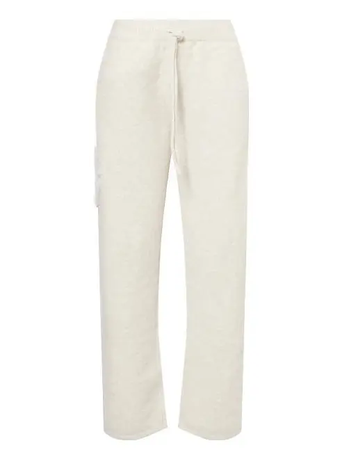 THE COUTURE CLUB Monogram Emblem Straight-leg Knitted Jogging Bottoms - Beige