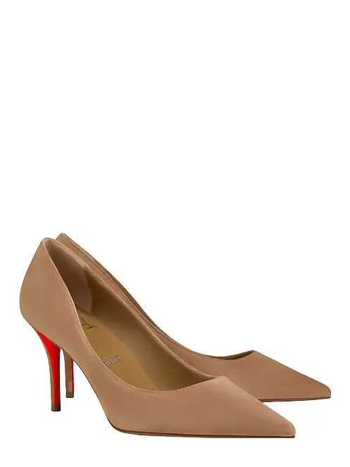 CHRISTIAN LOUBOUTIN Miss Z 80 Leather Pumps - Lionne/lin Lionne