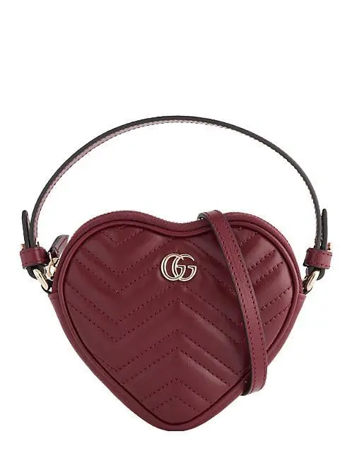 Gucci Gg Marmont Mini Top Handle Bag - Rosso Anco/rosso Anc