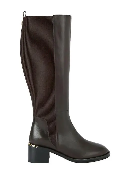 Carvela Liberty Leather Heeled Knee-high Boots - Brown