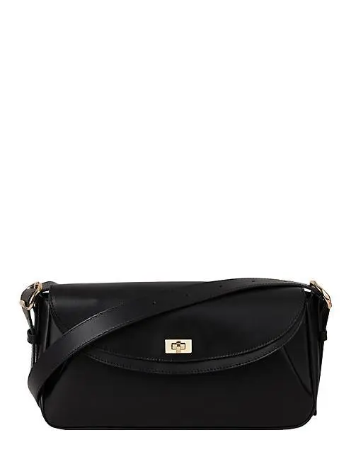 Sandro Le Mambo Leather Shoulder Bag - Black