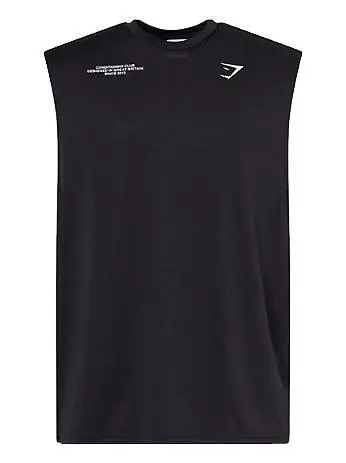 GYMSHARK Conditioning Club Sleeveless Jersey Tank Top - Gs Black