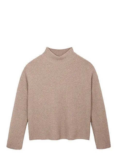 THE WHITE COMPANY Honeycomb-stitch Wool And Cashmere-blend Jumper - Hazelwood