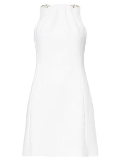 Huishan Zhang Eileen Crystal-embellished Mini Dress - White