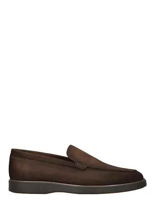 Magnanni Paraiso Suede Loafers - Dark Brown