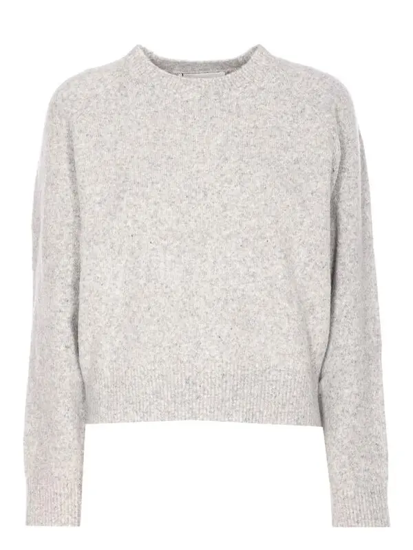 DUNST Crewneck Long Sleeve Sweater - Grey