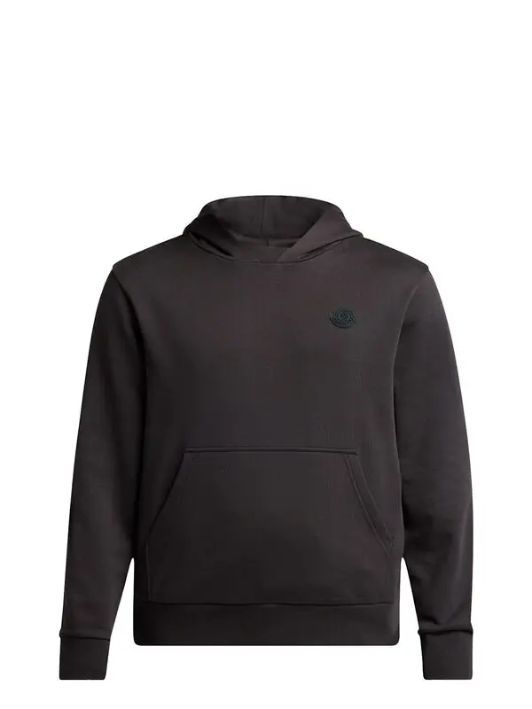 Moncler Cotton Chest-logo Hoodie - Brown