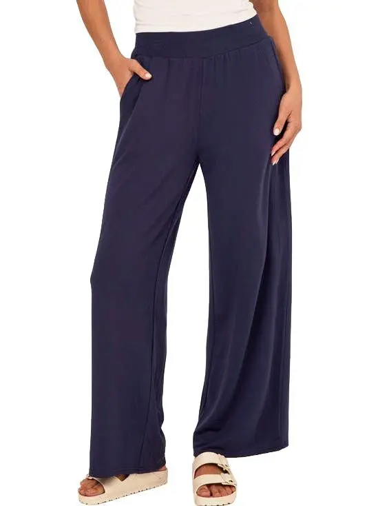 THREADS 4 THOUGHT Esmeralda Feather Wide Leg Trousers - Stargazer