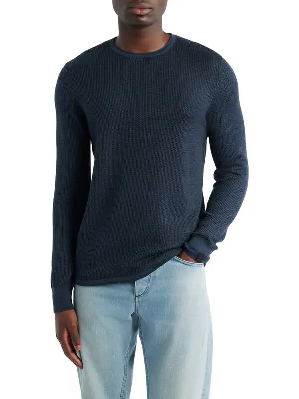 Rag & Bone Gregory Cashmere Crewneck Sweater - Navy