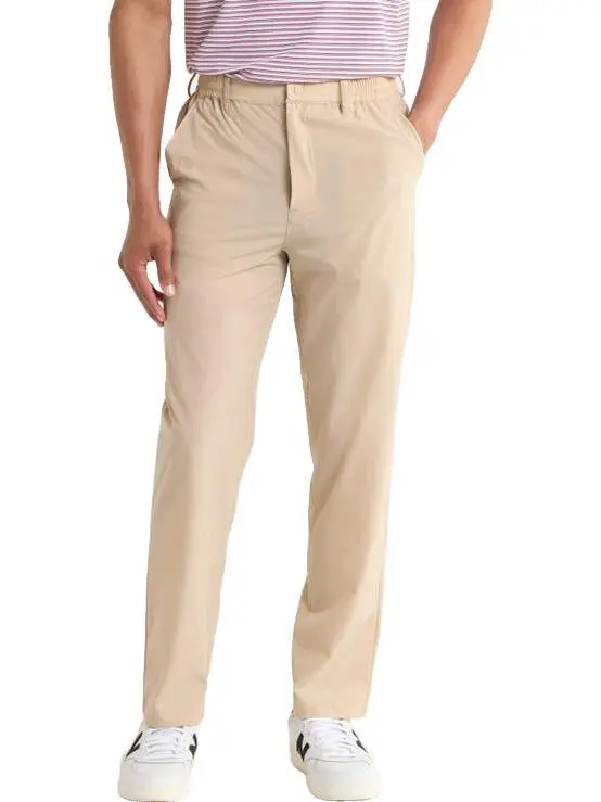 QUIET GOLF Nylon Golf Pants - Tan