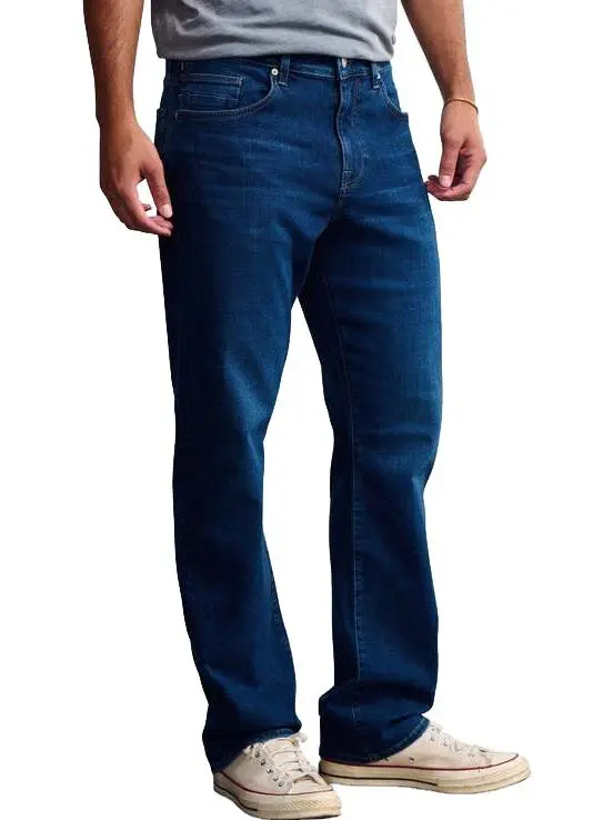 GENERAL DENIM WORKS Roam Relaxed Straight Leg Jeans - Deep Brushed Denim