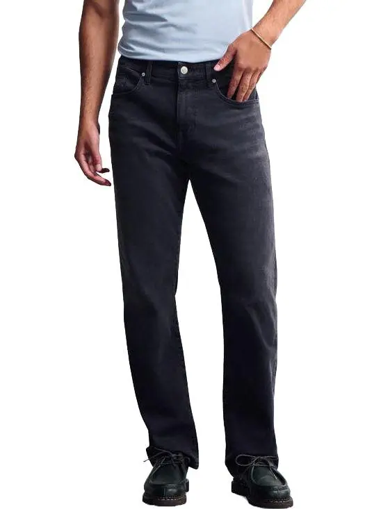 GENERAL DENIM WORKS Relaxed Straight Leg Jeans - Smoke Denim