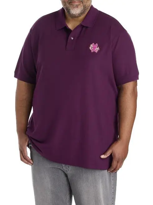 Psycho Bunny Big & Tall Auguste Polo Shirt - Potent Purple