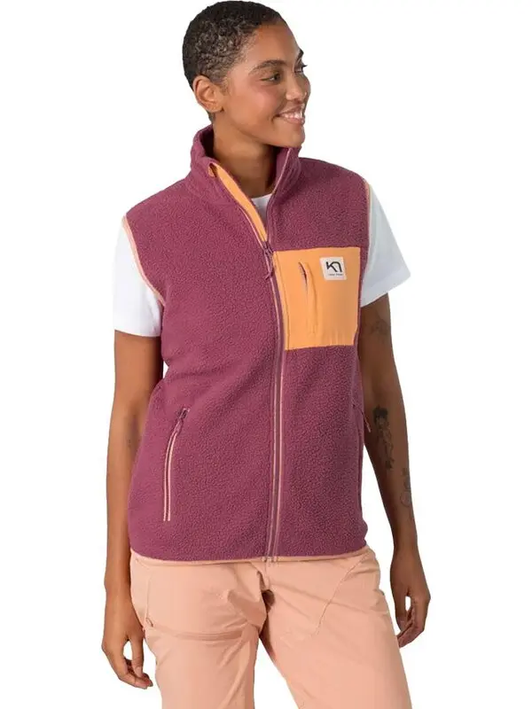 Kari Traa Rothe Fleece Vest - Plum