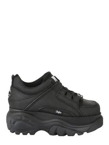 BUFFALO BOOTS Classic Low Leather Sneakers - Black