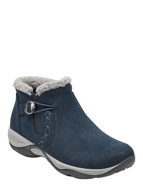 Easy Spirit Erique Water Repellent Faux Shearling Lined Bootie - Dark Blue