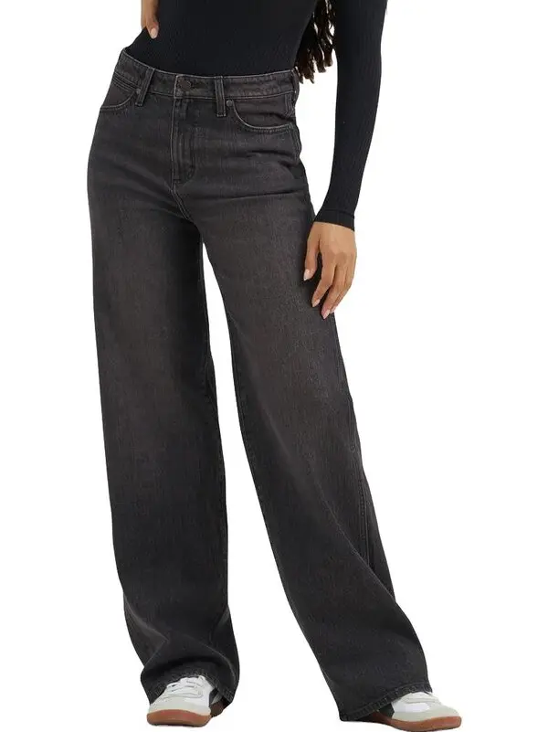 Wrangler High Waist Loose Straight Leg Jeans - Mars