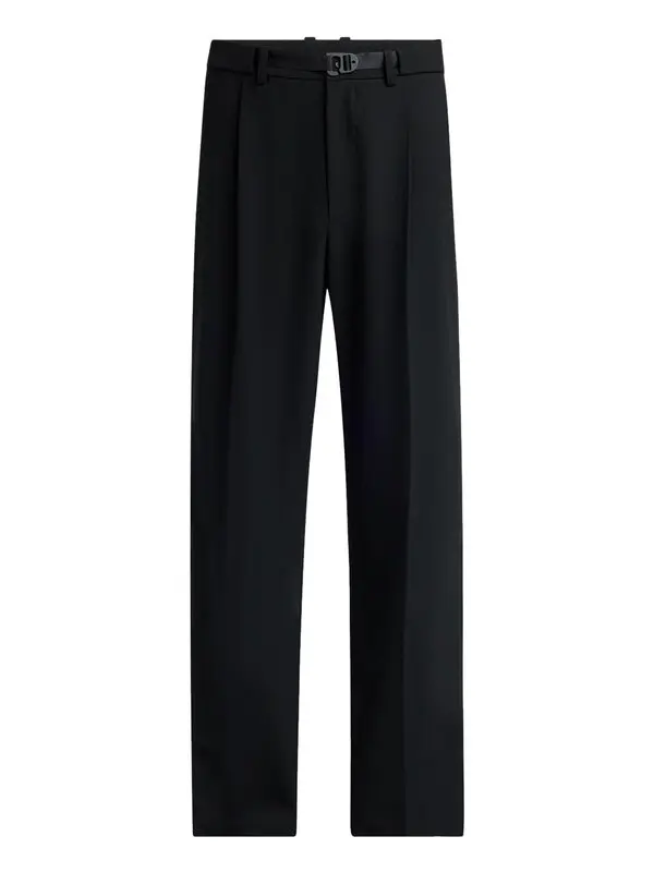 Moncler Belted Twill Trousers - Black