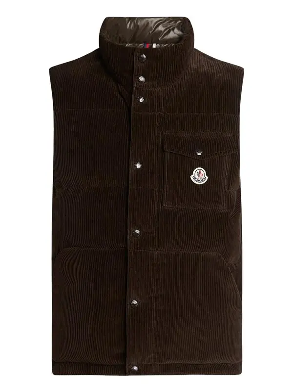 Moncler Agen Corduroy Vest - Taupe