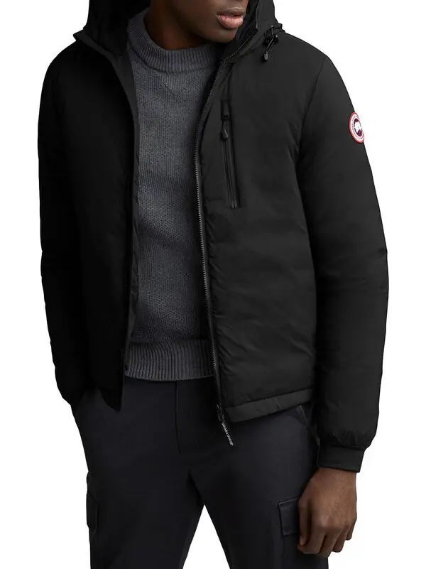 Canada Goose Lodge Insulated Hoodie Tei2 - Black