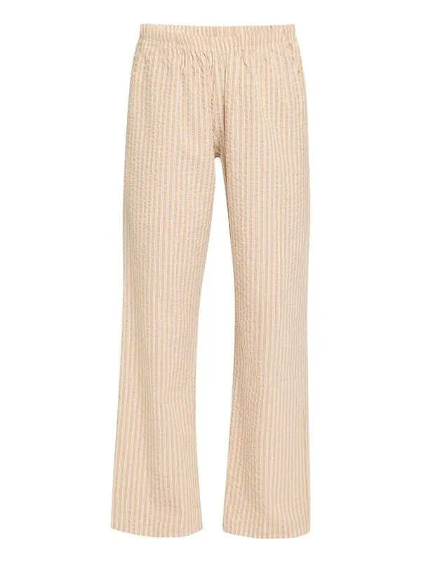 Hanro Striped Straight-leg Lounge Pants - Raffia Stripe
