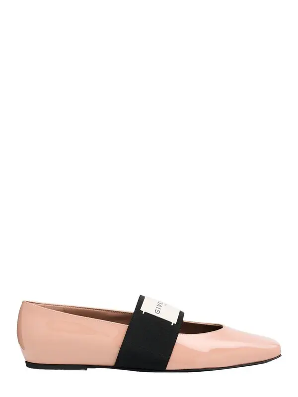 Givenchy Patent Leather Ballerina Flats - Powder